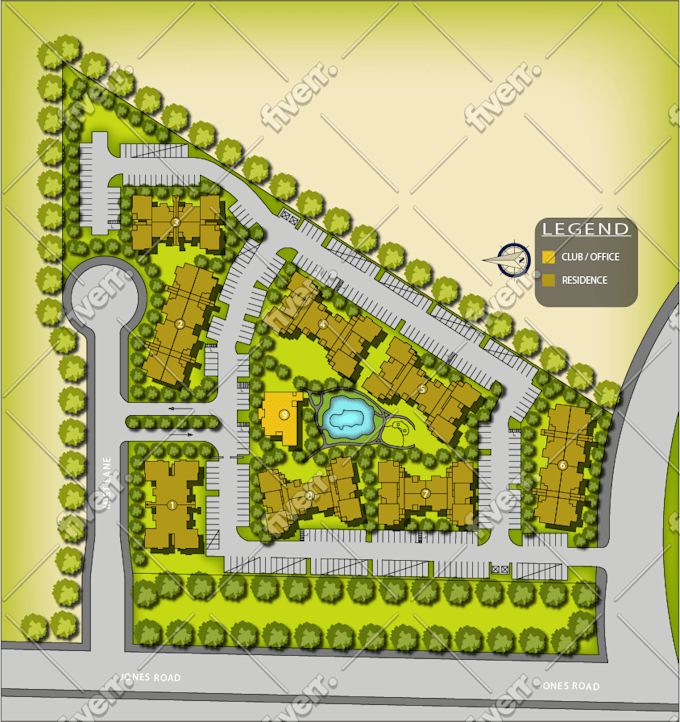 Professionally create site plan or property map illustration by Shihab867